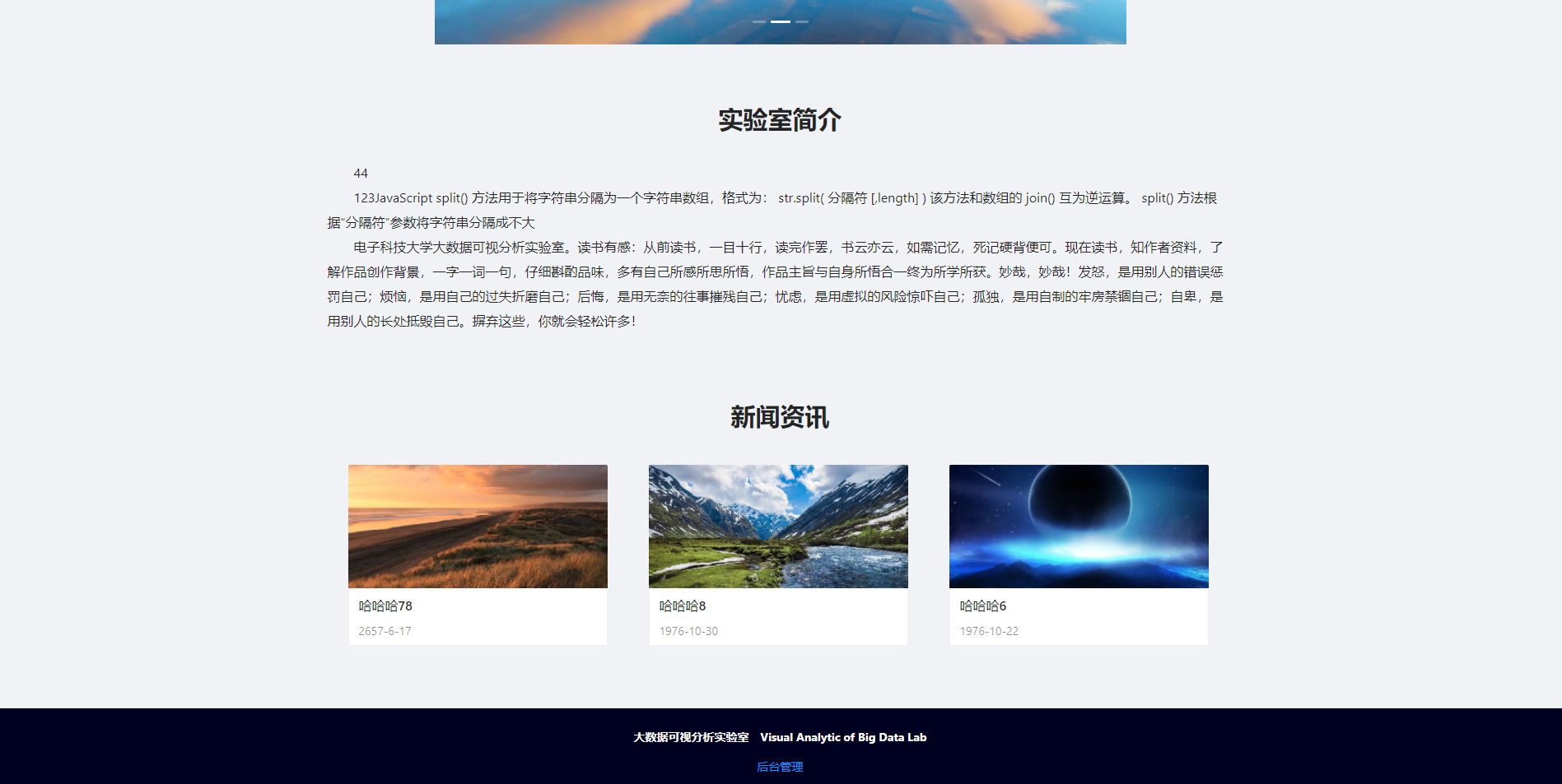 GitHub - Firstsup/datavislab: Web for datavislab