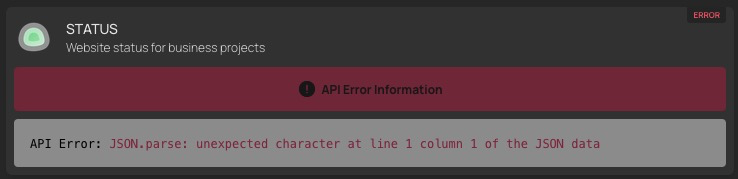 [Bug] Uptime-Kuma Widget reports API Error · Issue #1133 · gethomepage/homepage · GitHub