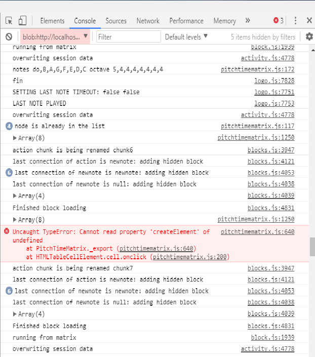 pitch-time matrix save function is not working · Issue #1609 · sugarlabs/musicblocks · GitHub