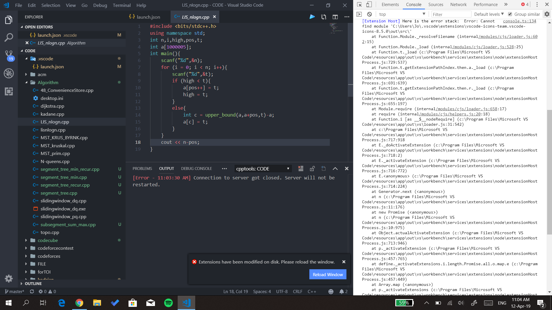Language Server Crashed 5 Times In 3 Minutes · Issue 3457 · Microsoftvscode Cpptools · Github 