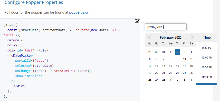 Last item not fully visible when scrolling in time when using portalId in scrollable div · Issue ...
