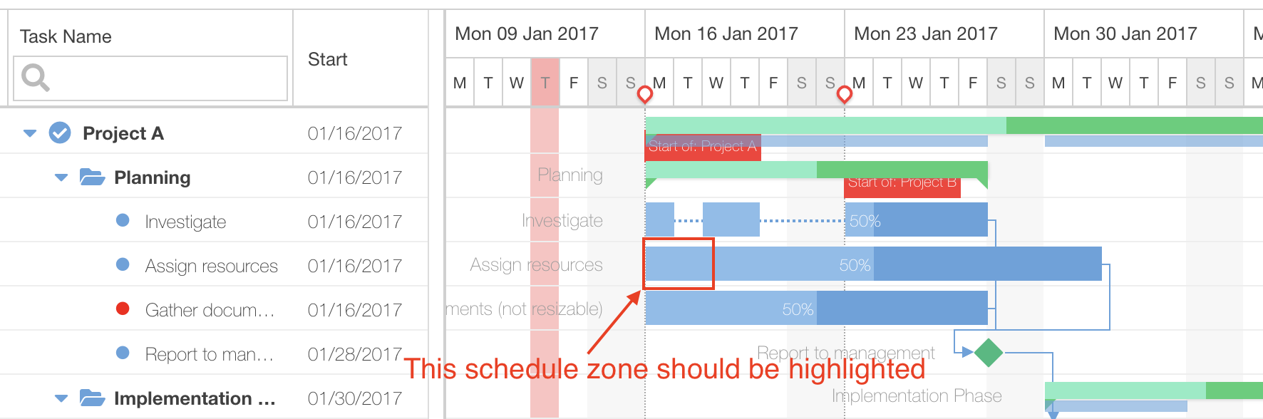 Highlight task calendar non-working time · Issue #3260 · bryntum/support · GitHub