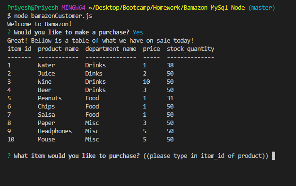 GitHub - Priyesh91/Bamazon-MySql-Node