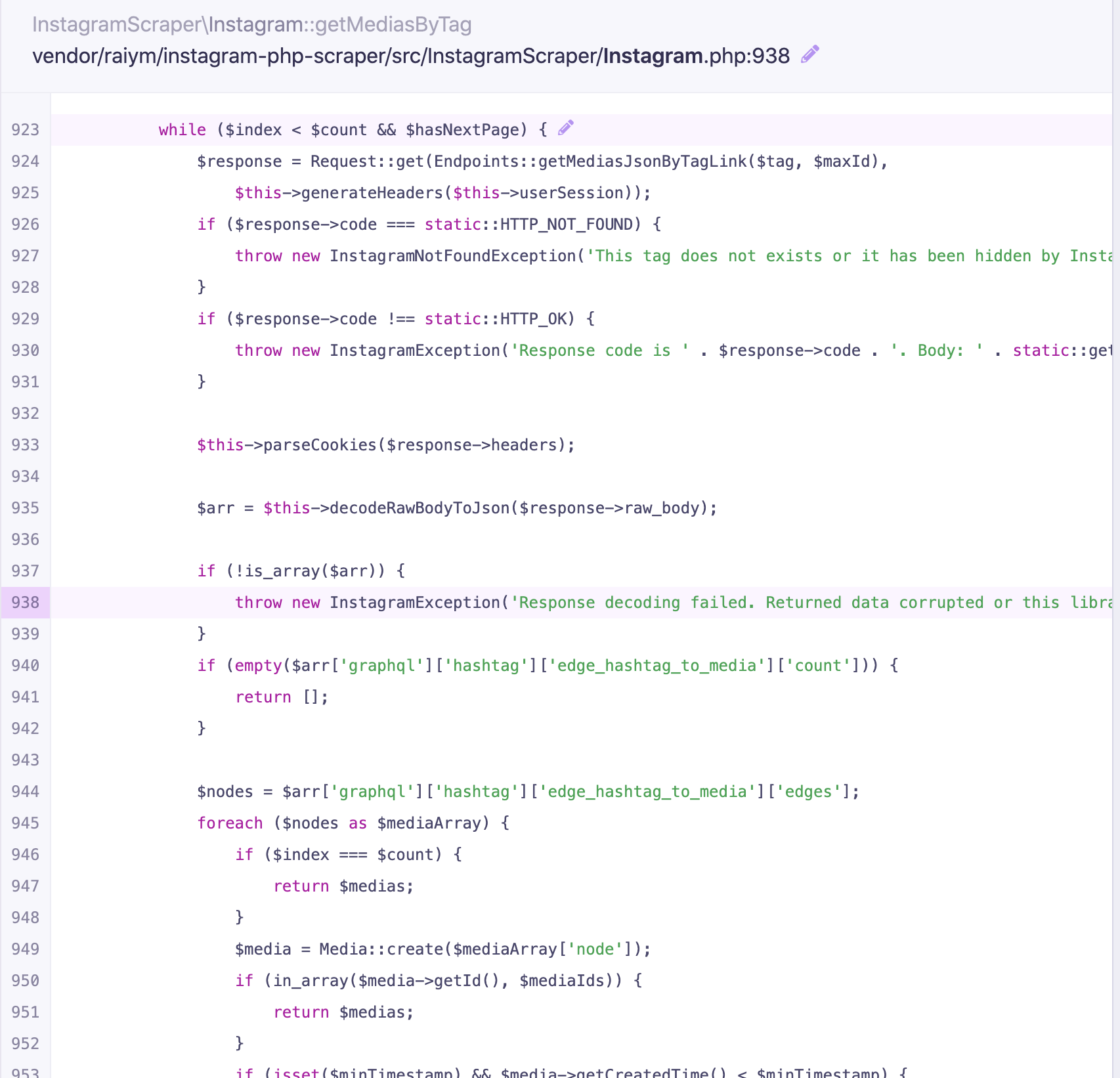 Response decoding failed. Returned data corrupted or this library outdated. · Issue #701 ...