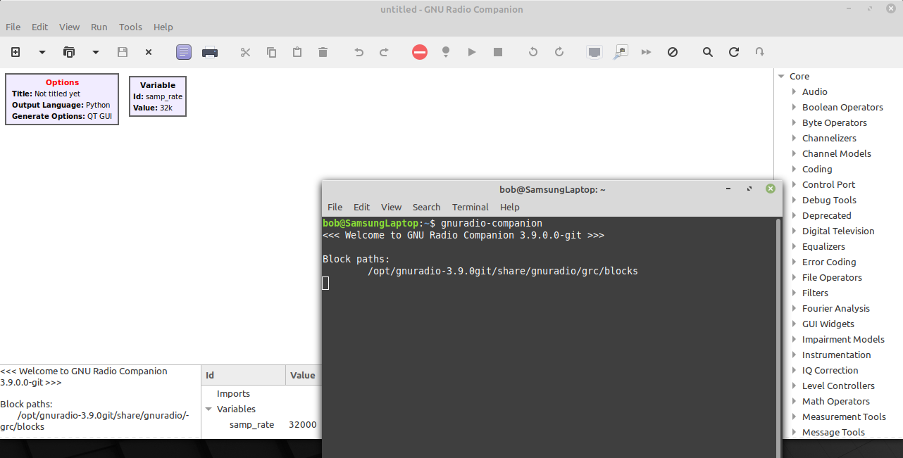 QT GUI Chooser causing problems in GNU Radio v3.8.2 · Issue #3918 · gnuradio/gnuradio · GitHub