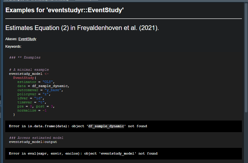 Initial release · Issue #25 · JMSLab/eventstudyr · GitHub