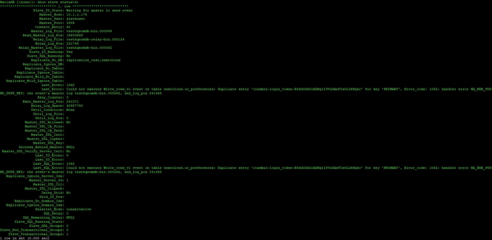 Nextclud Mariadbmysql Error · Issue 13337 · Nextcloudserver · Github