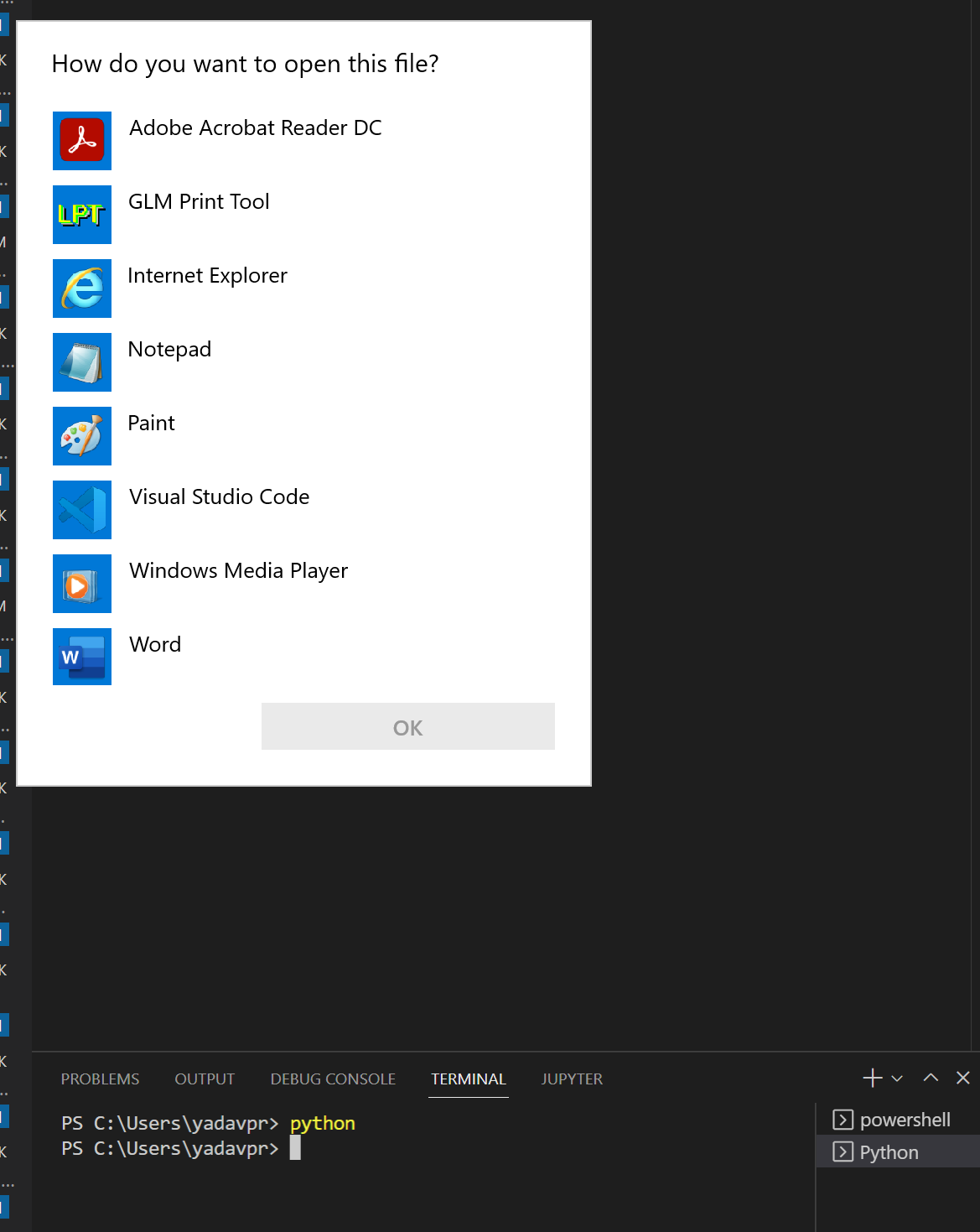 Python Not Working On Terminal Issue 159214 Microsoft vscode GitHub