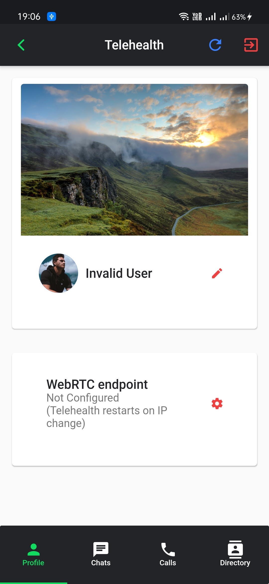 Name not displayed properly on opening Telehealth Profile · Issue #19 · openemr/app-flutter ...