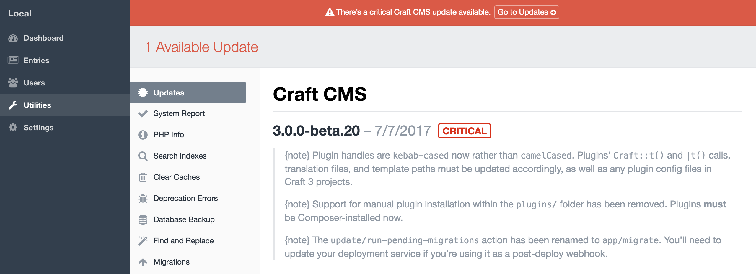 Missing Update button · Issue #1822 · craftcms/cms · GitHub