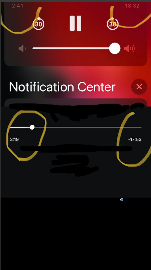 setRate() is not sync with notification centre's duration and current ...