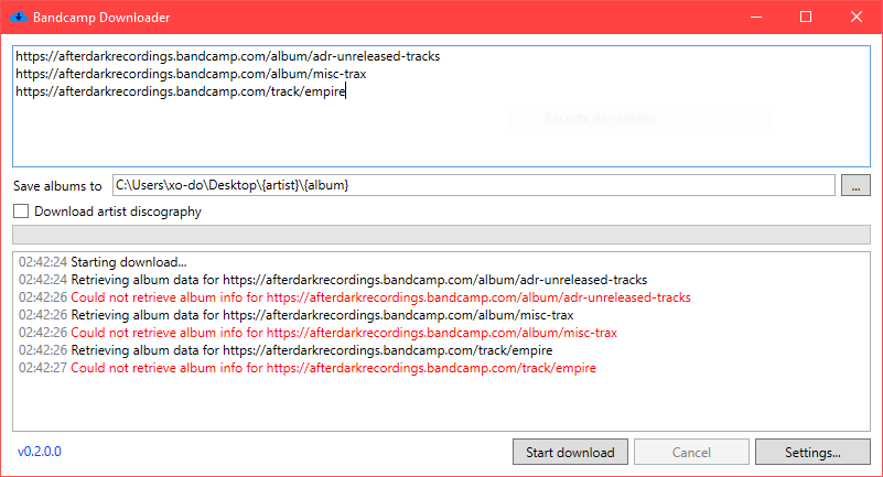 Could not retrieve data from albums without cover · Issue #69 · Otiel/BandcampDownloader · GitHub
