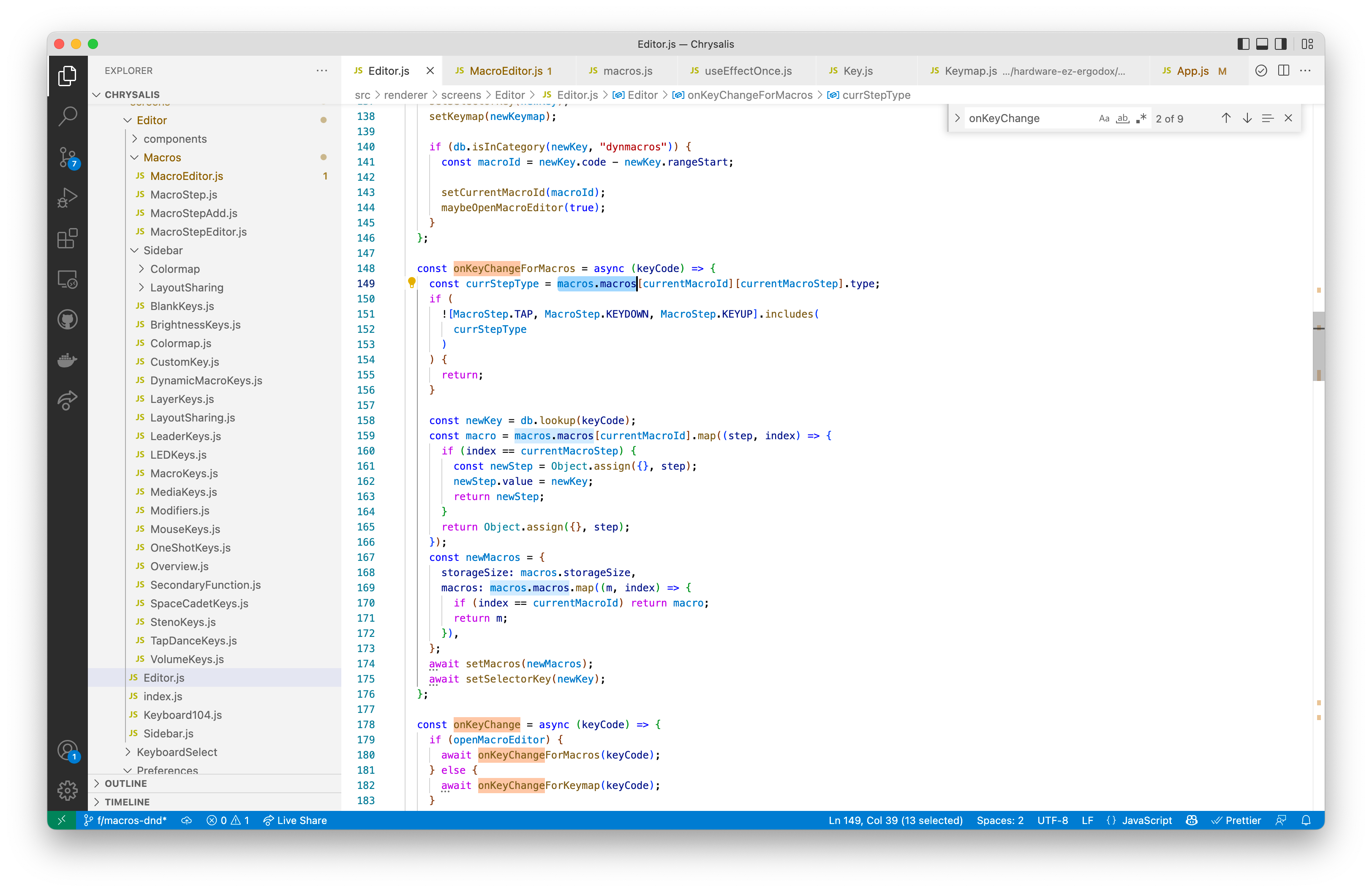 Editorjss Macro Stuff Could Use Naming Love · Issue 890 · Keyboardiochrysalis · Github