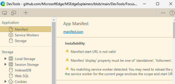 [DevTools] · Issue #543 · MicrosoftEdge/MSEdgeExplainers · GitHub