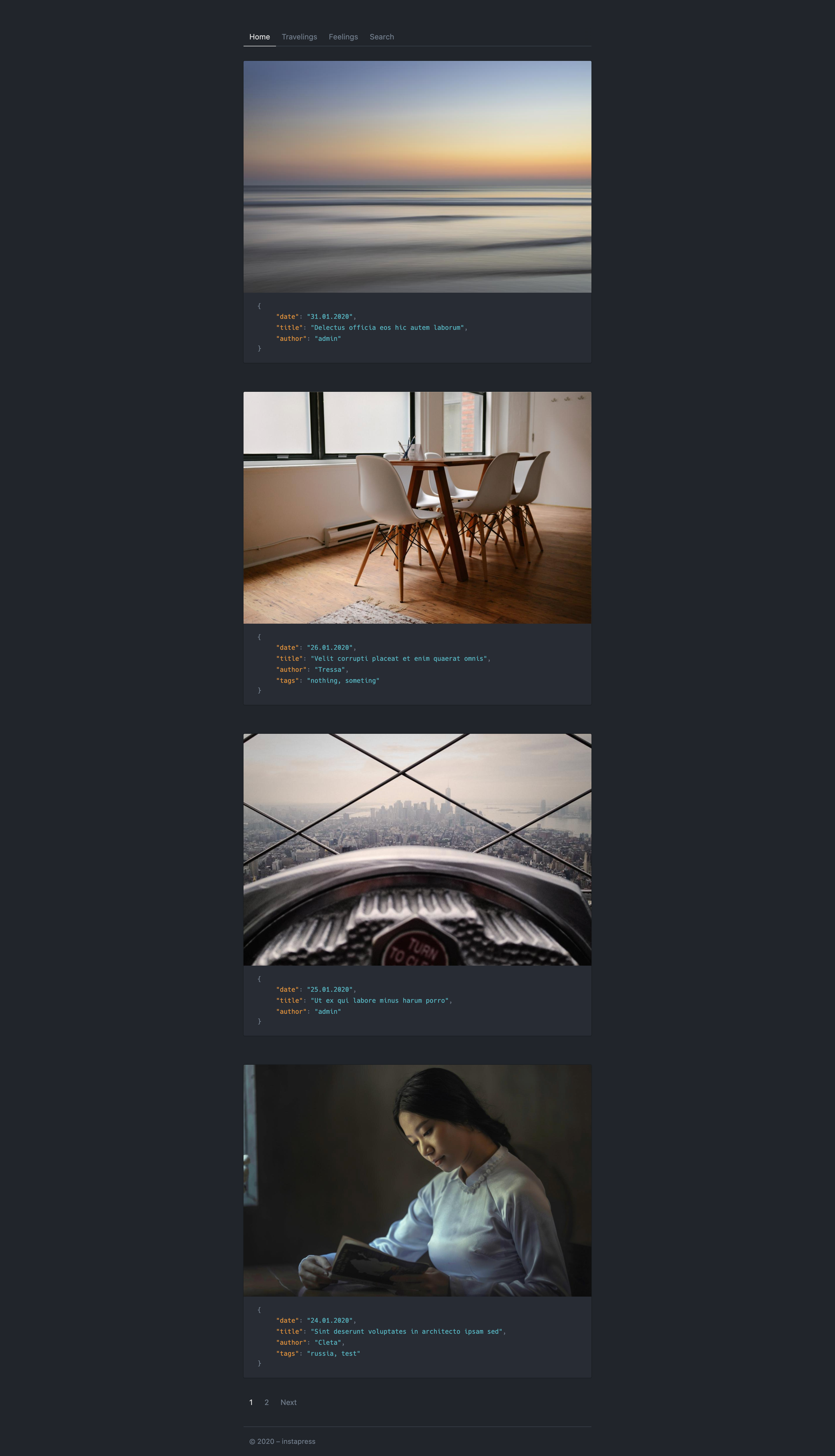 GitHub - antonlukin/instapress: Fast and furious WordPress theme to ...