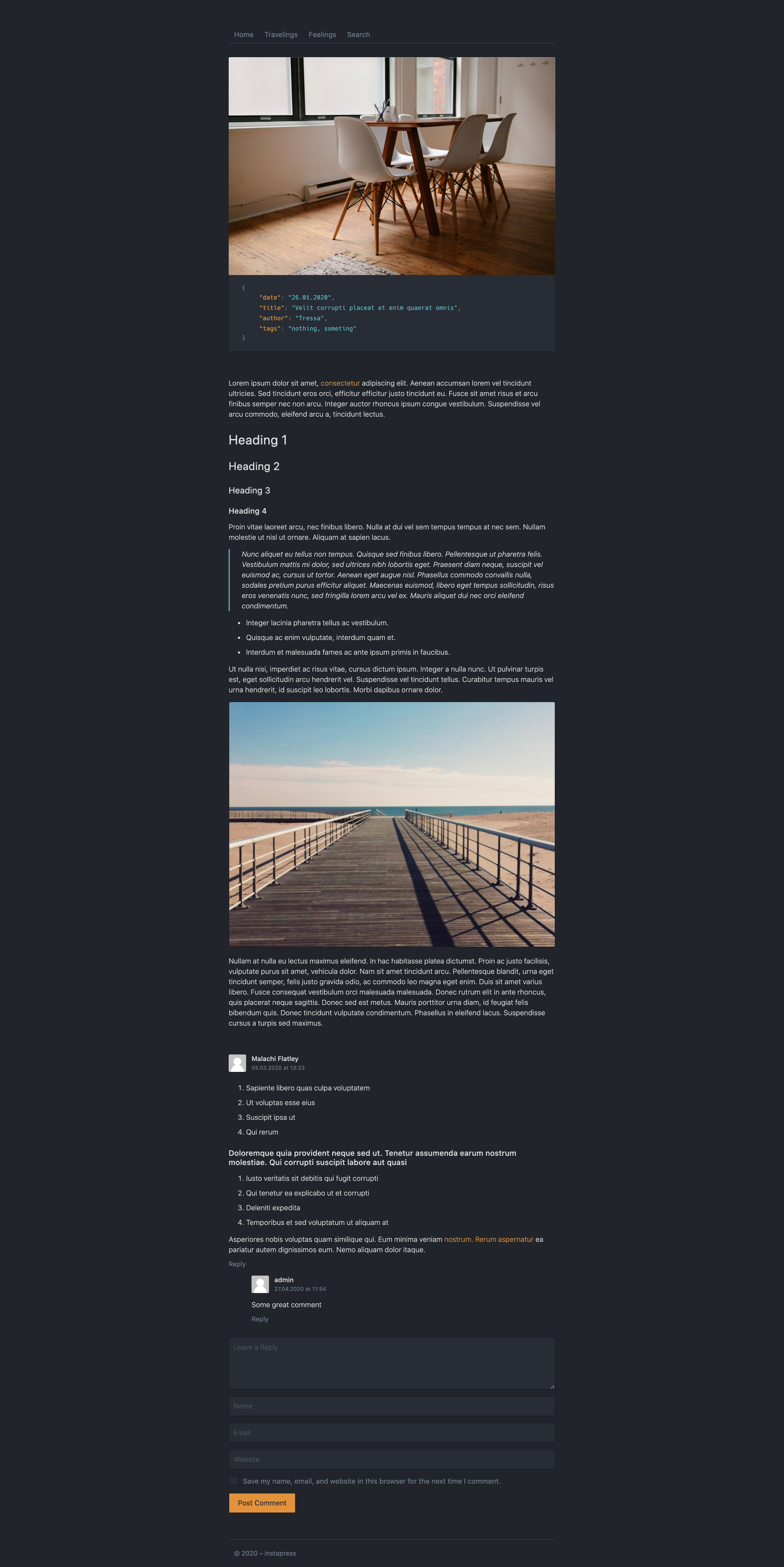 GitHub - antonlukin/instapress: Fast and furious WordPress theme to ...