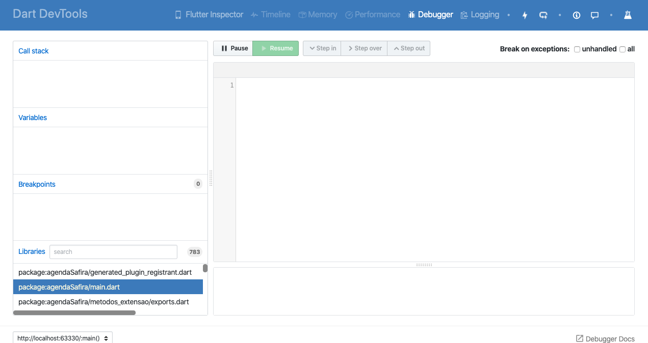Scripts not showing on debugger · Issue #1797 · flutter/devtools · GitHub