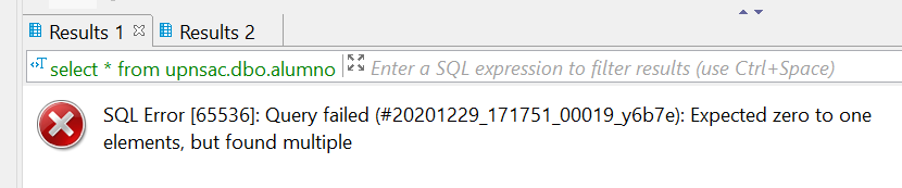 Sql Server Expected Zero To One Elements But Found Multiple · Issue 6464 · Trinodbtrino