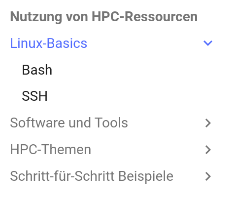 Left navbar `md-nav__link` is now colored like `.md-nav__link--passed ...