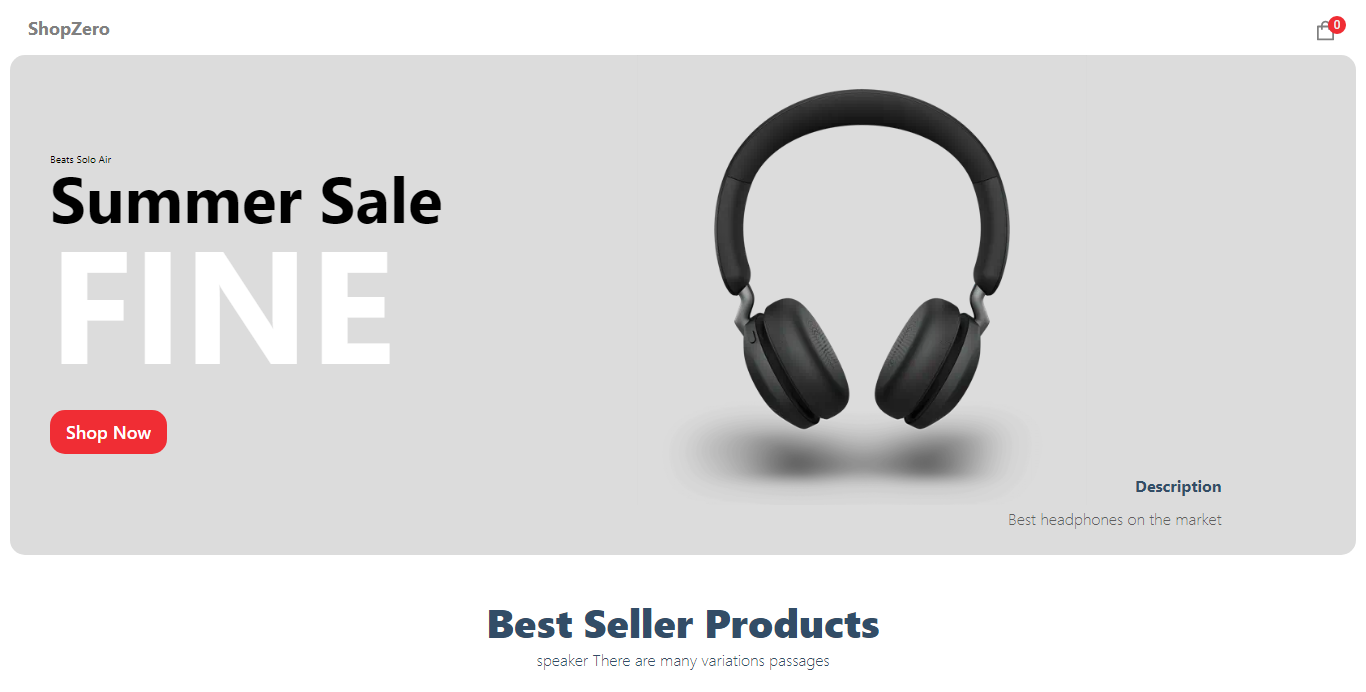 GitHub - Moses-chibuike/ShopZero: ShopZero is a simulation of client side e-commerce website ...