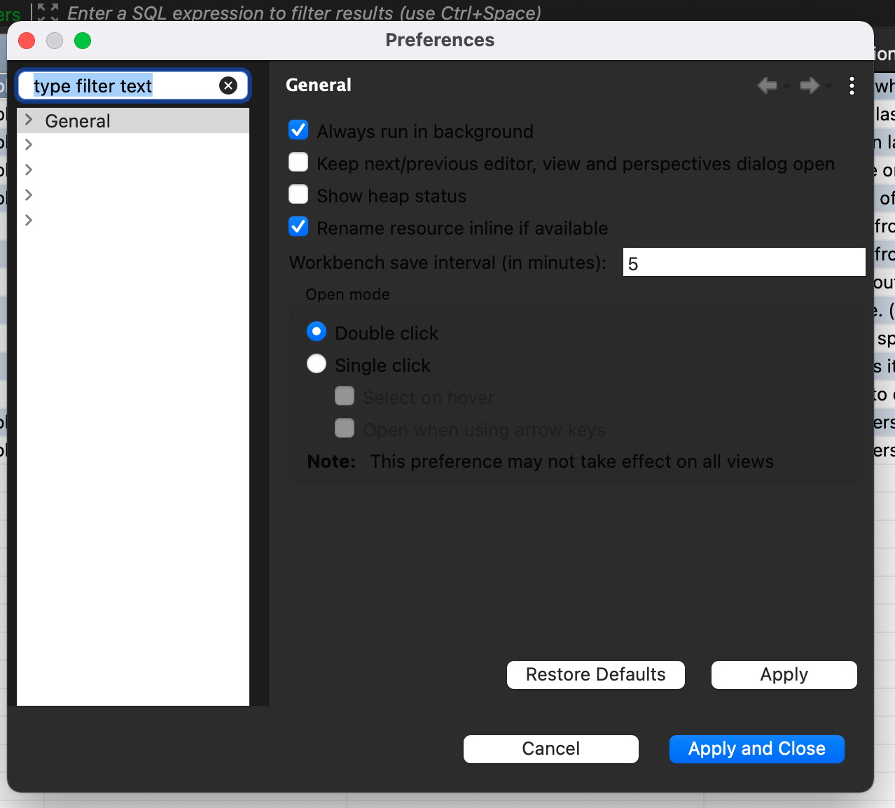 Can't see text in dbeaver after last upgrade, mac pro 2019, bigsur · Issue #14603 · dbeaver ...