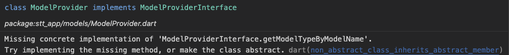 Missing concrete implementations of 'ModelProviderInterface.getModelTypeByModelName' · Issue ...