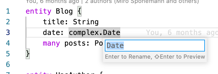 Domainmodel example: Renaming with qualified name does not work · Issue #277 · eclipse-langium ...