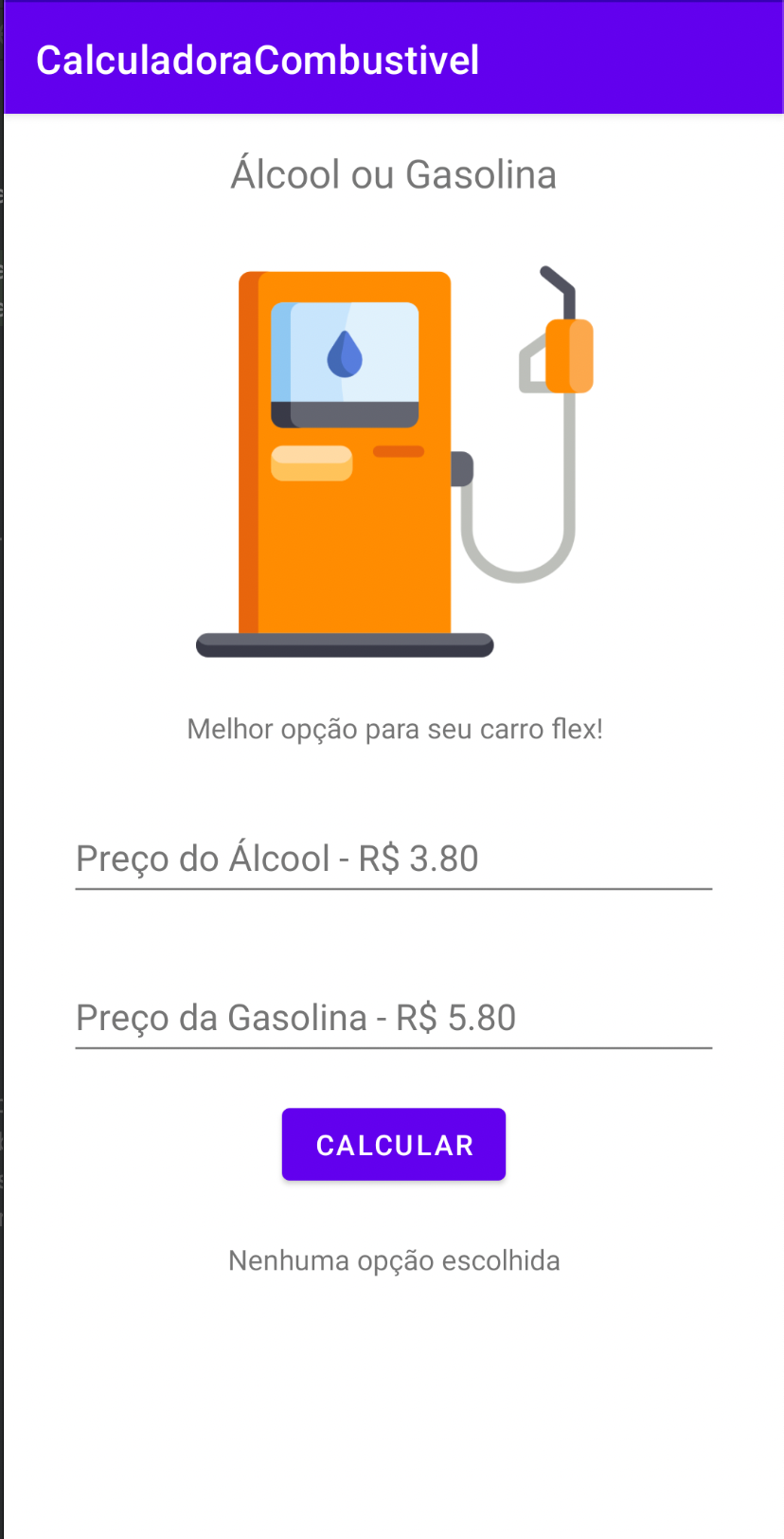 GitHub - giulianoaccorsi/CalculadoraCombustivel