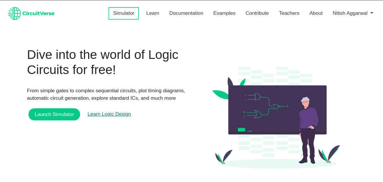 home page contents not aligned properly · Issue #1173 · CircuitVerse/CircuitVerse · GitHub