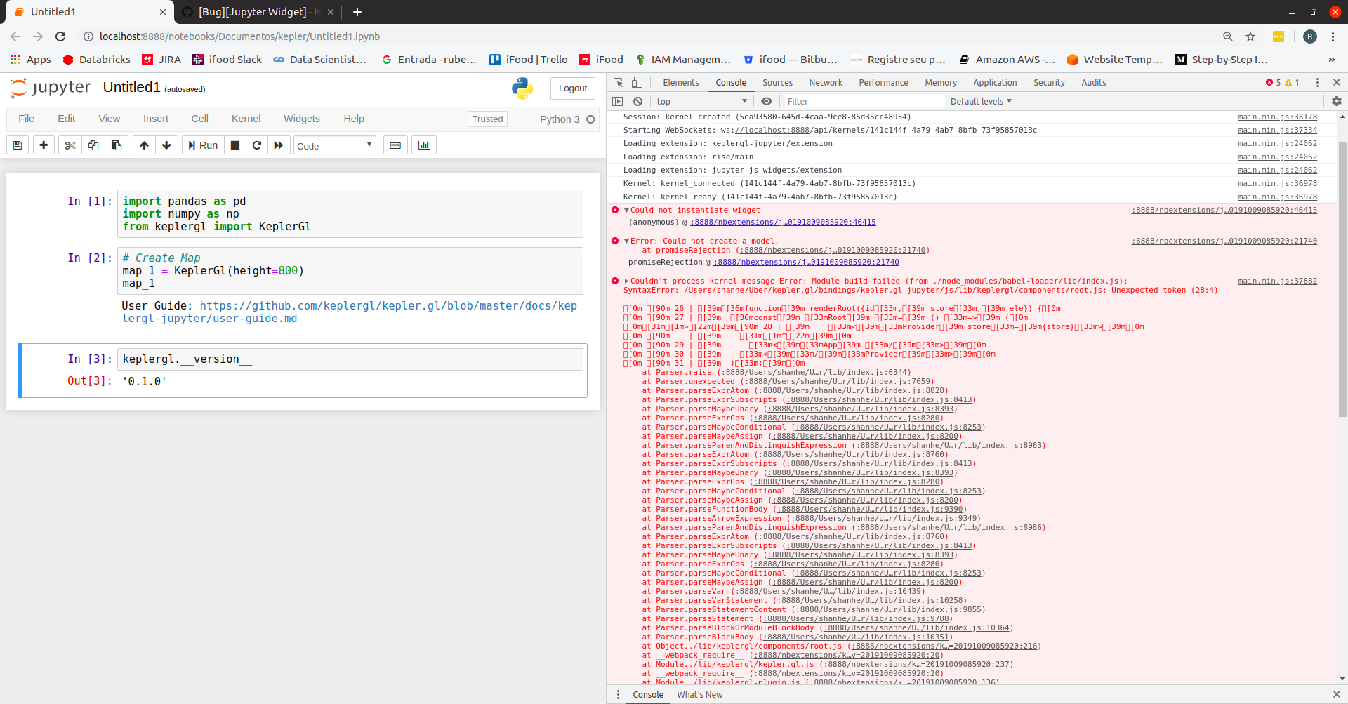 Bug Jupyter Widget · Issue 776 · Keplerglkeplergl · Github 7057