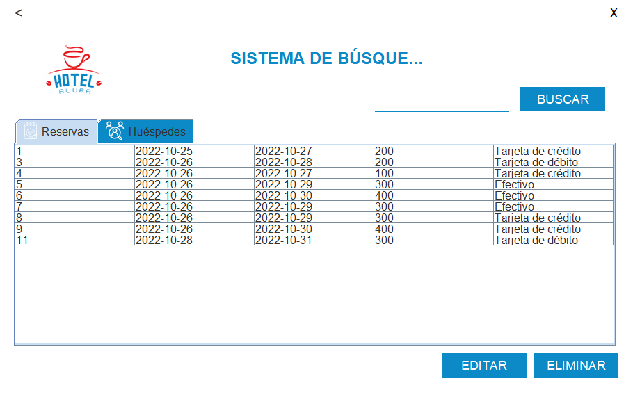 GitHub - matias-bruno/alura-hotel: Proyecto de Java realizado como parte del Curso ONE de Oracle ...
