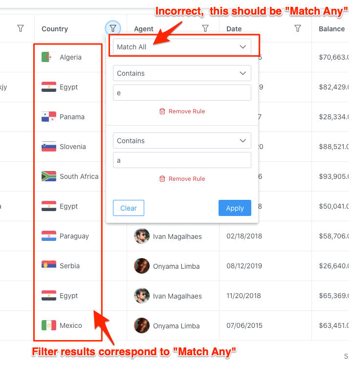 New Table Filter Menu doesn't maintain "Match Any" · Issue #9651 · primefaces/primeng · GitHub