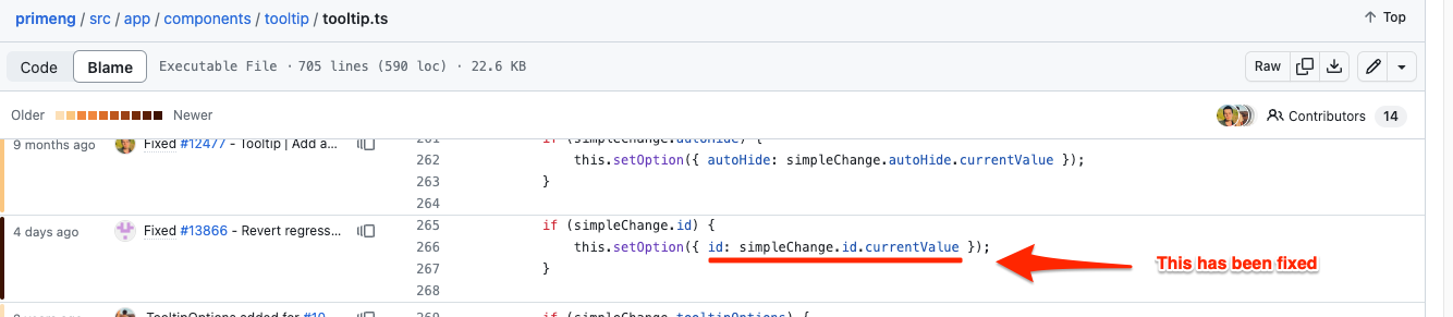 Tooltip Output E On Console · Issue 13894 · Primefaces Primeng · Github