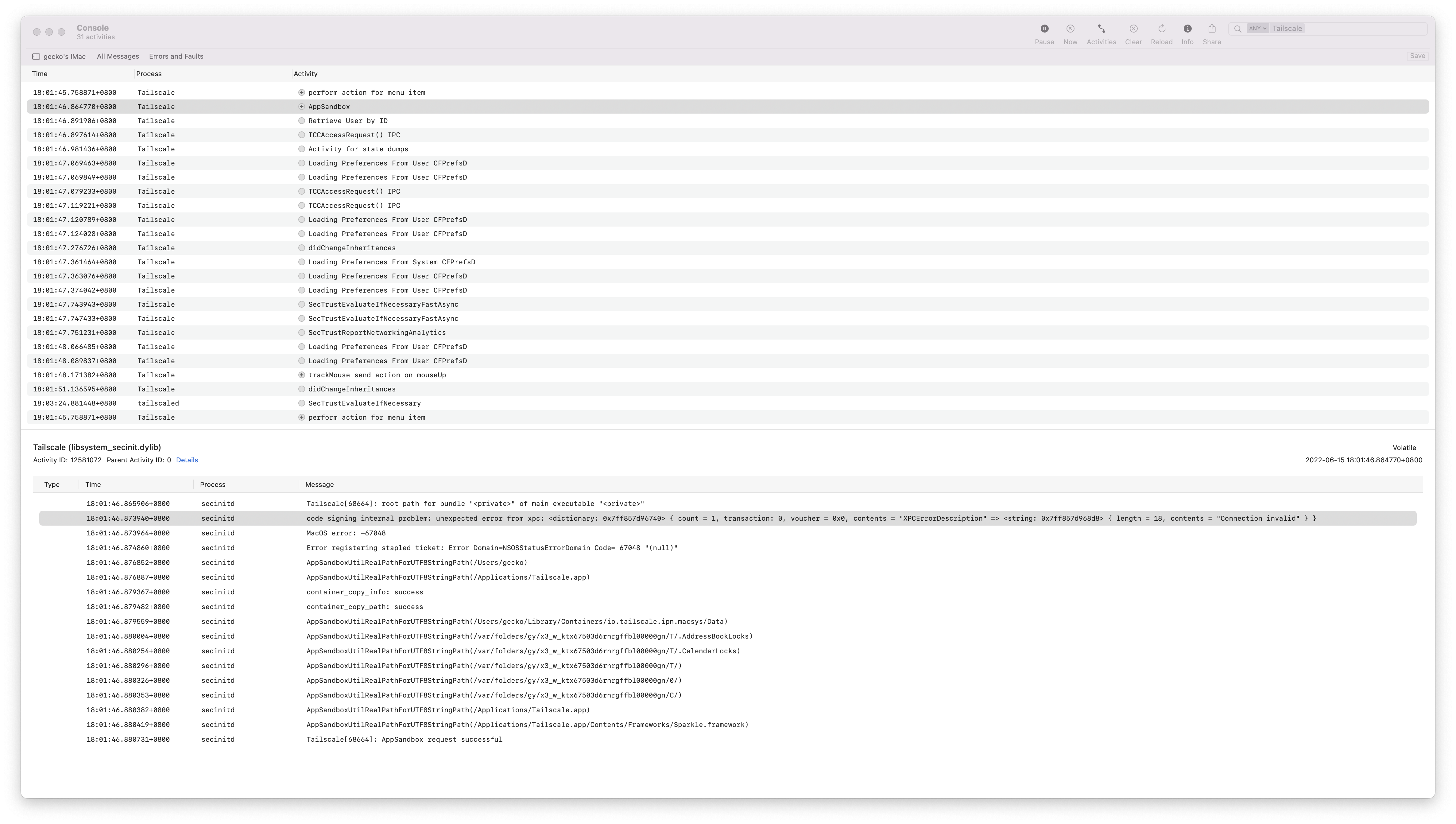 Cannot login on macOS when a proxy is required for Internet access · Issue #4263 · tailscale ...