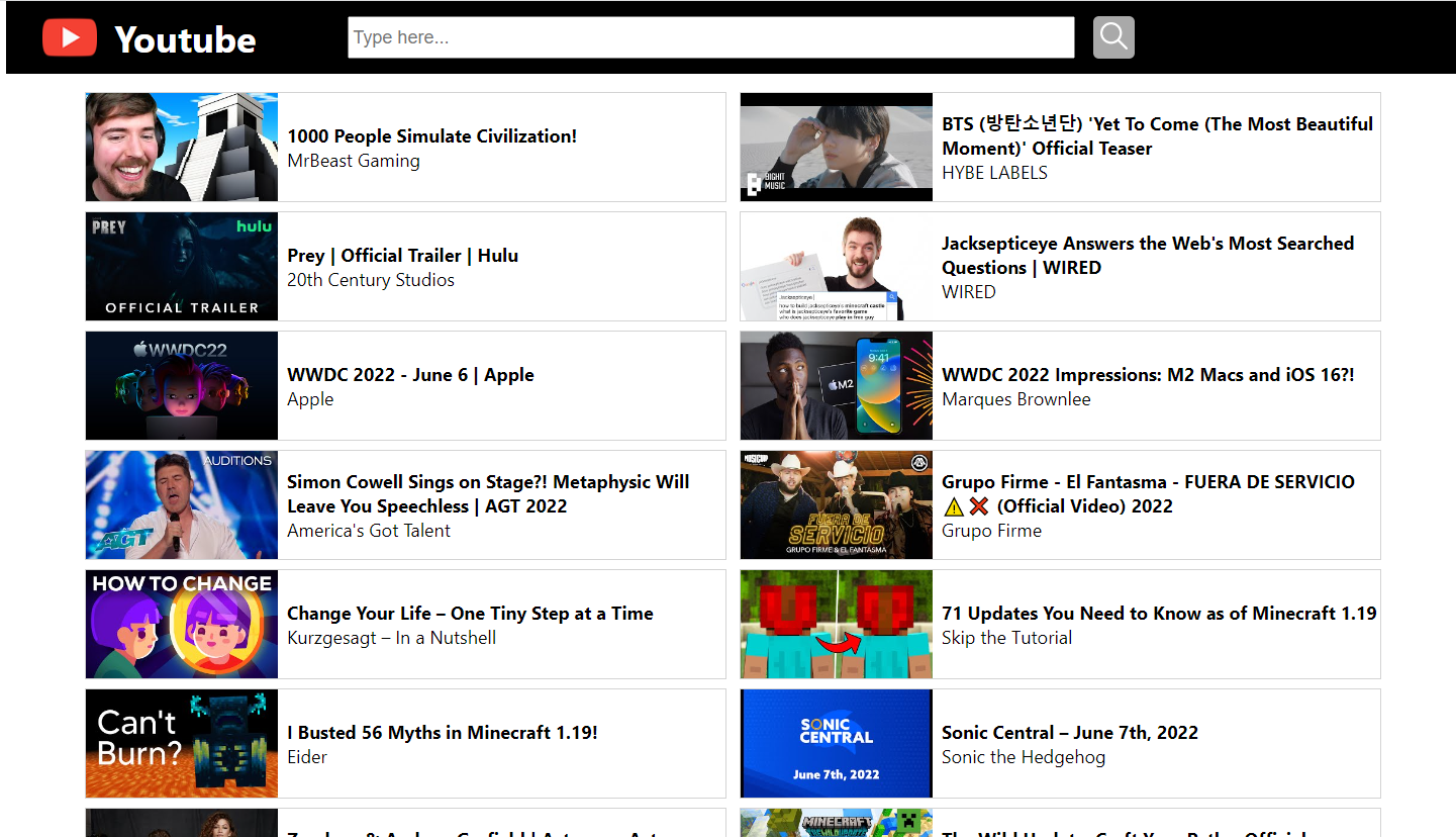 GitHub - eeoooo/youtube-clone-coding: make youtube web page using React