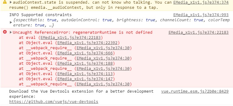 2020年4月19日编译后运行浏览器一片空白，报错 · Issue #8 · easemob/webim-vue-demo · GitHub