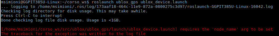 Setting node_name arg · Issue #49 · KumarRobotics/ublox · GitHub