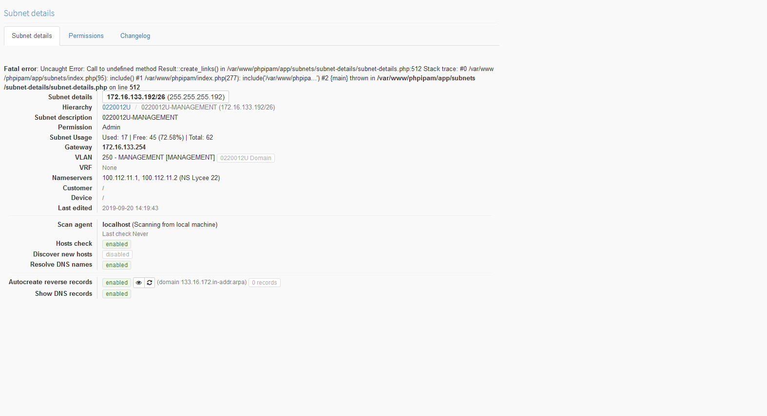 Empty Subnet When Custom Subnet Field Are Define · Issue 2746 · Phpipam Phpipam · Github