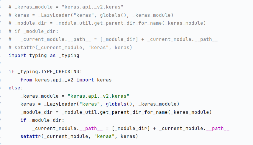 tensorflow.keras IDE auto-completion fails · Issue #56231 · tensorflow/tensorflow · GitHub