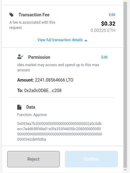 'Confirm' button is disabled for IDEX deposit transaction · Issue #7844 ...