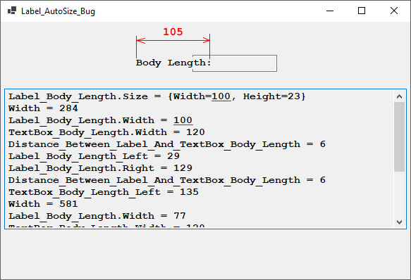 Label.AutoSize bug · Issue #9549 · dotnet/winforms · GitHub