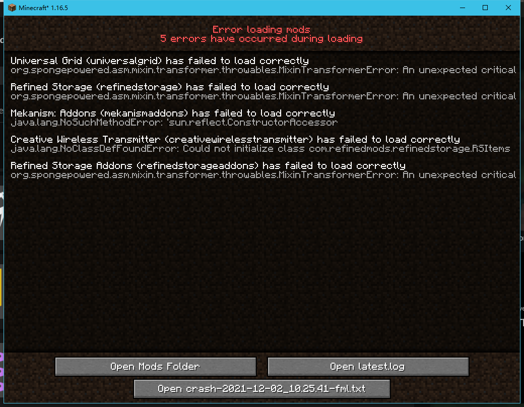 Crash on load with Refined Storage · Issue #7 · MorningSage/Mekanism_Addons · GitHub