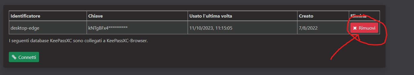 Remove connection not work · Issue #2004 · keepassxreboot/keepassxc-browser · GitHub