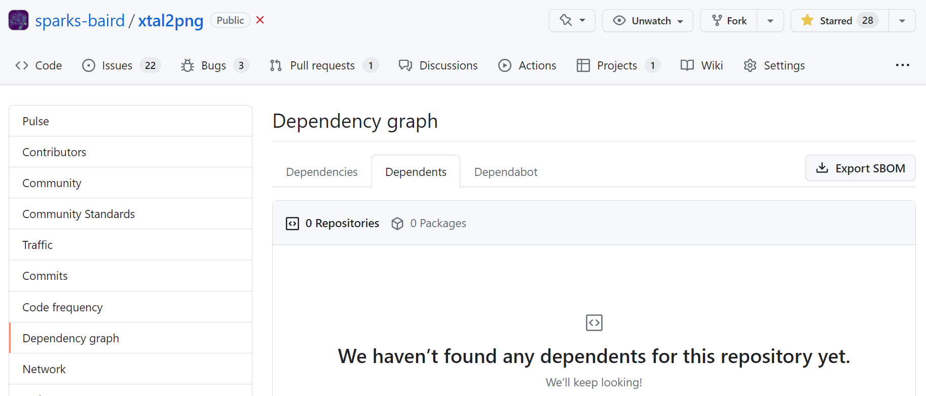 Dependencies Dont Seem To Be Recognized In The Github Dependencies Graph · Issue 718 