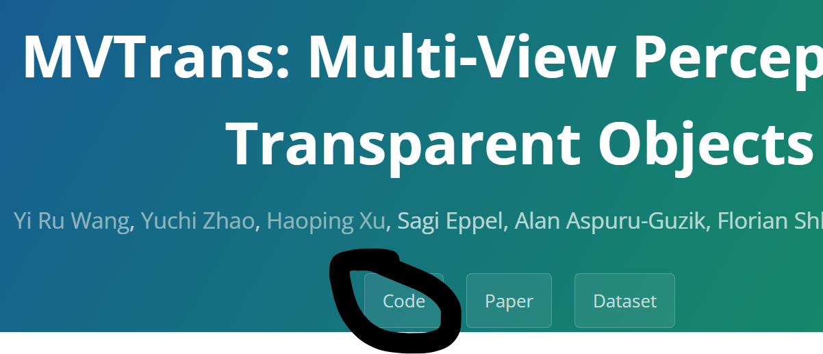 Bad link on github io homepage · Issue #2 · ac-rad/MVTrans · GitHub
