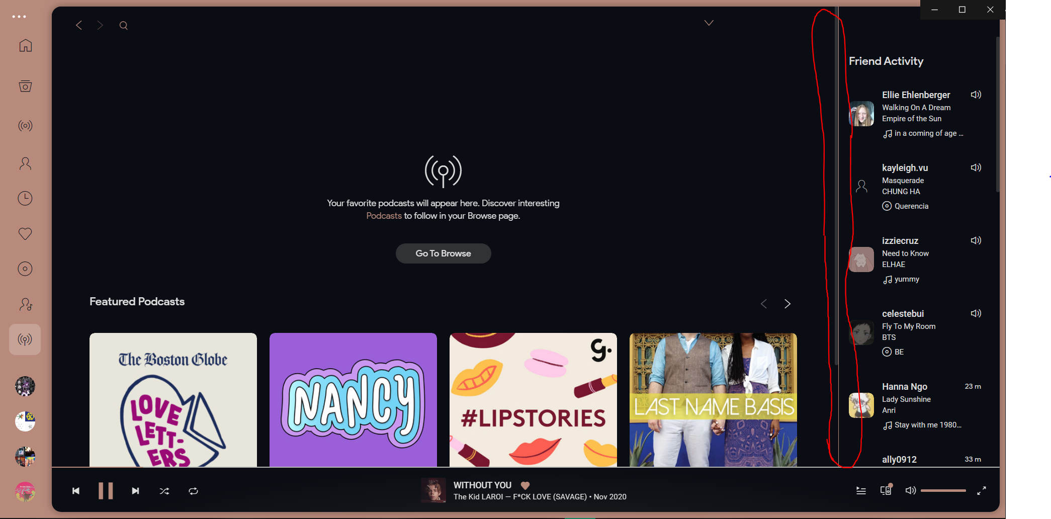 Weird Line In Dribble Theme · Issue #281 · spicetify/spicetify-themes · GitHub