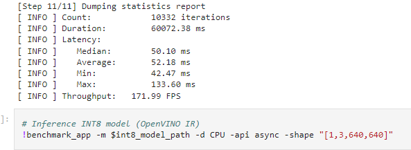 Add OpenVINO benchmarking code · Issue #777 · ultralytics/ultralytics · GitHub