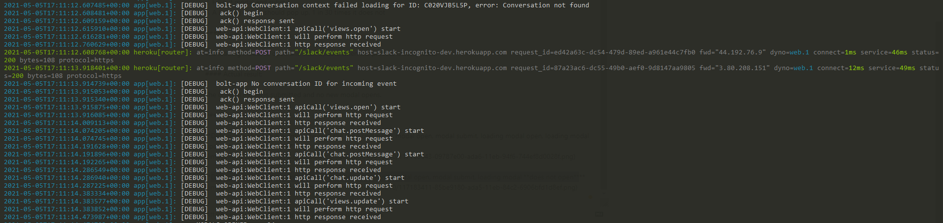 Modal not opening roughly 1 in 30 times · Issue #907 · slackapi/bolt-js · GitHub