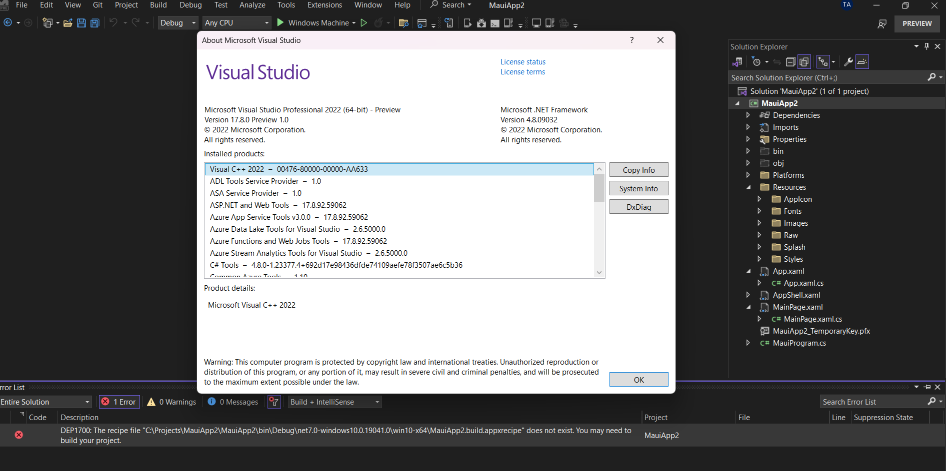 (App Name).build.appxrecipe" does not exist. You may need to build your project · Issue #16975 ...