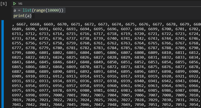 Initial Parts Of Cell Output Gets Truncated For Large Outputs · Issue 2242 · Microsoftvscode